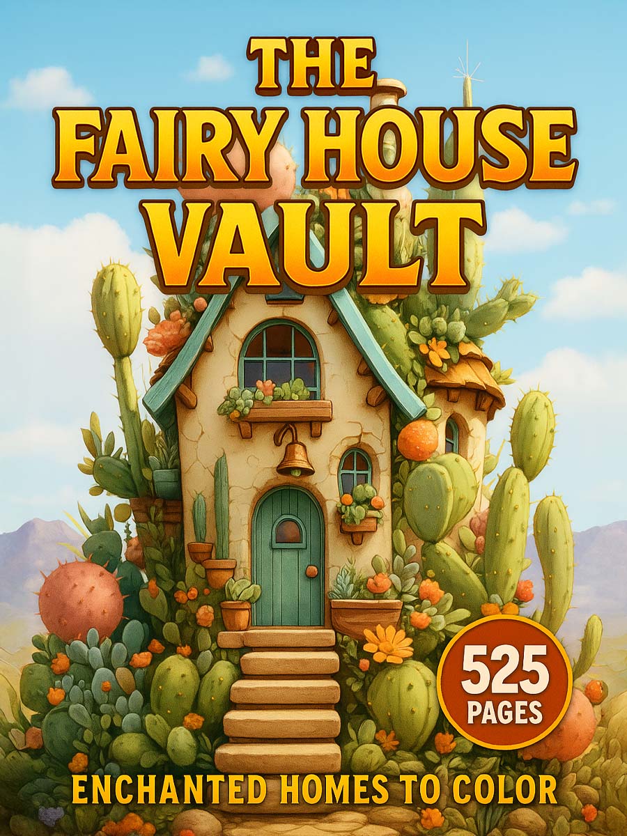 The Fairy House Vault – 525 Enchanted Homes to Color | FarbWelt.eu